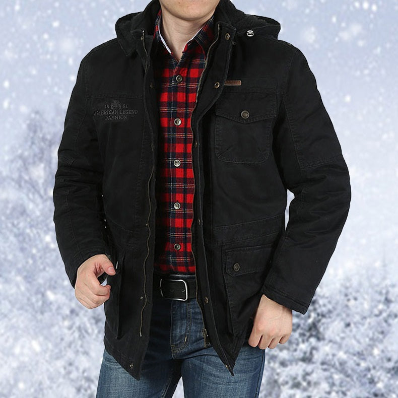 Smart Multi-Pockets Hooded Men Cotton Winter Jacket – Verkadi
