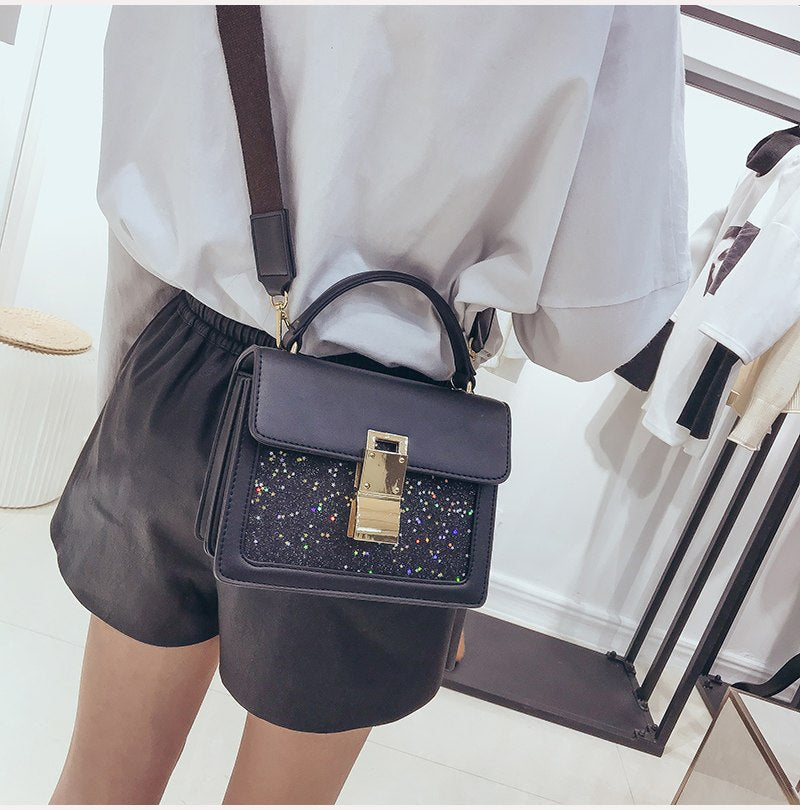 New Fashion Sequins Casual Small Side Shoulder Handbag