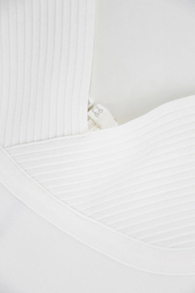 Spaghetti Strap Bandage Open Back V Neck Bodycon Dresses – Verkadi