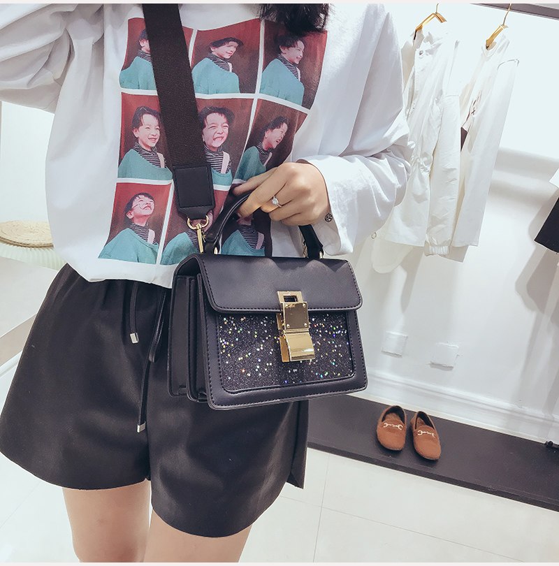 New Fashion Sequins Casual Small Side Shoulder Handbag