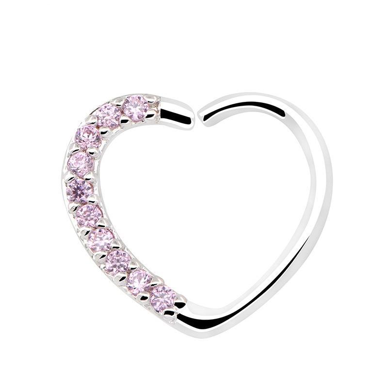 Heart Shaped Ear Cartilage Piercing