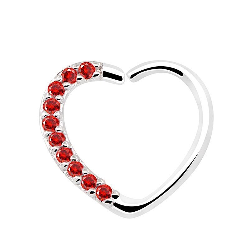 Heart Shaped Ear Cartilage Piercing