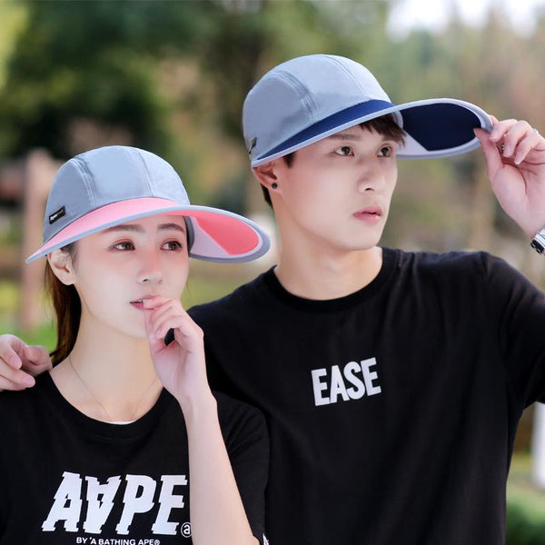 2018-Summer-sunscreen-couple-big-hat-unisex-solid-color-sun-hat-wild ...