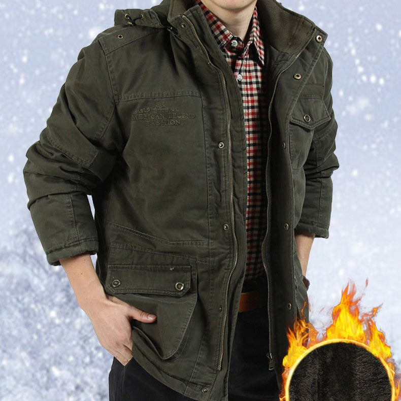 Smart Multi-Pockets Hooded Men Cotton Winter Jacket – Verkadi