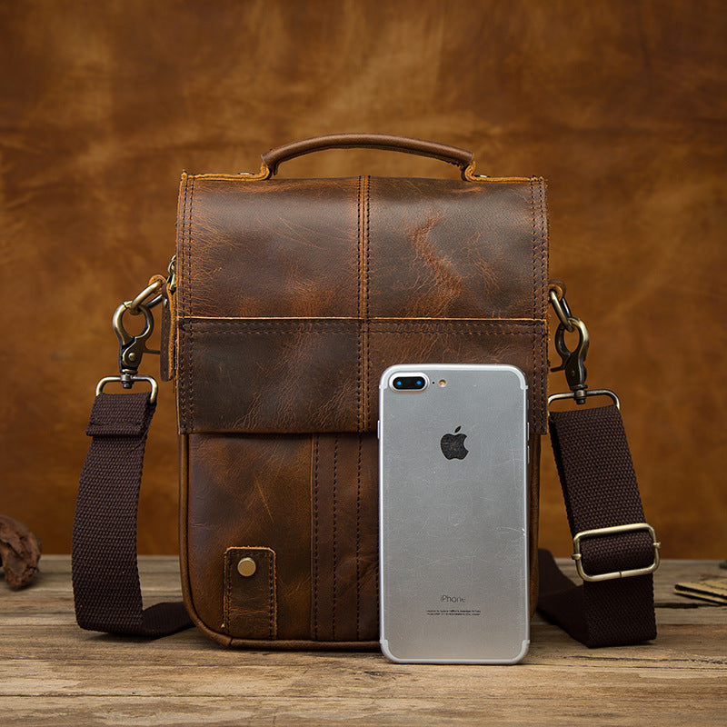 Smart Leather Tote Satchel Cross-Body Bag Messenger Bag – Verkadi