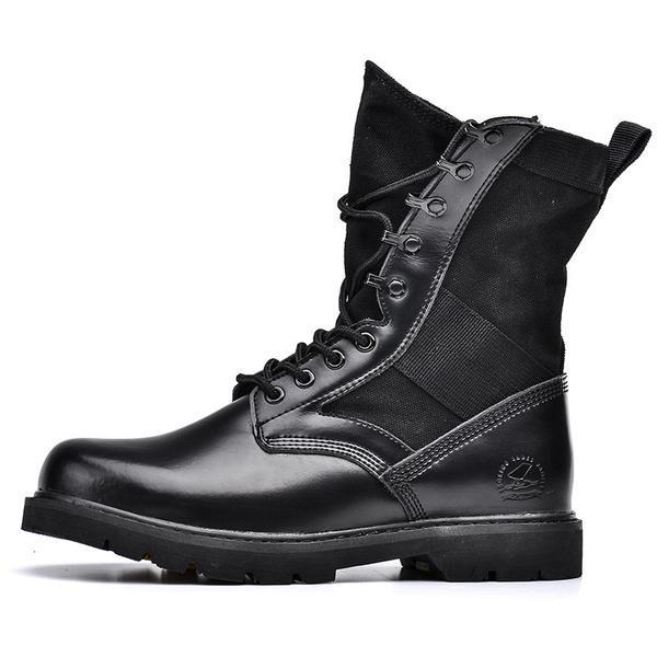 Leather Military Style Tactical Boots
