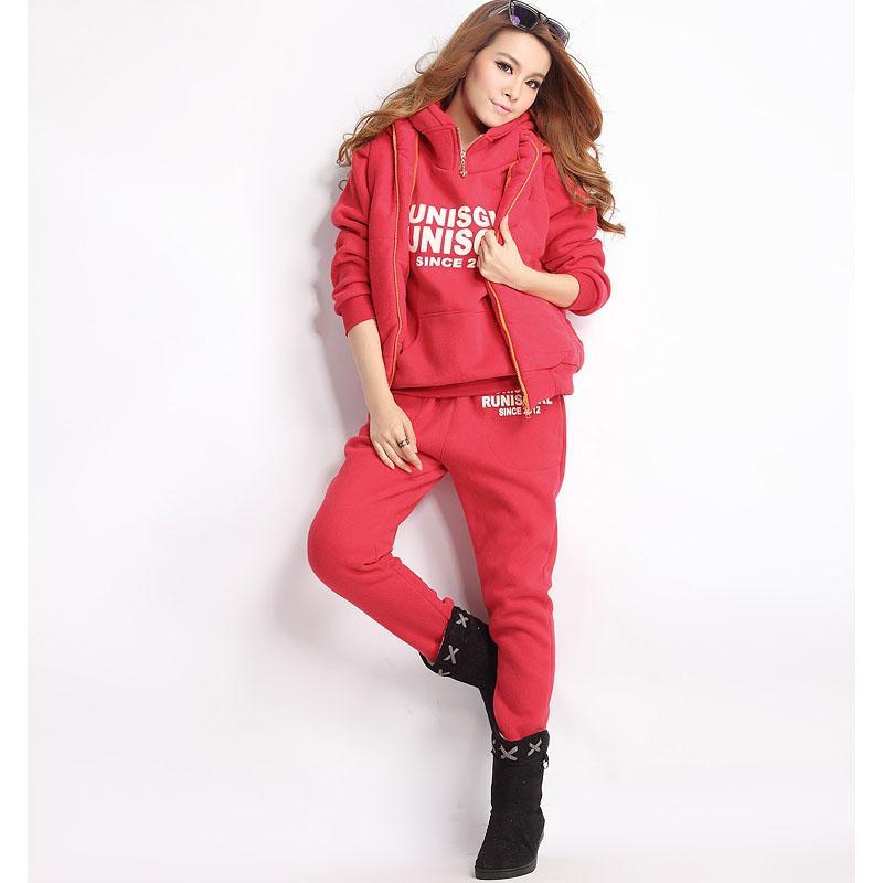 Smart Hoodies Vest Pants 3 Piece Active Wear Sportswear Set