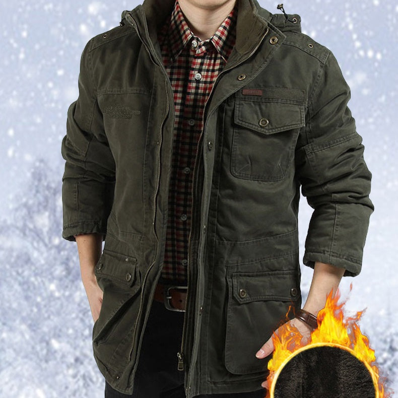 Smart Multi-Pockets Hooded Men Cotton Winter Jacket – Verkadi
