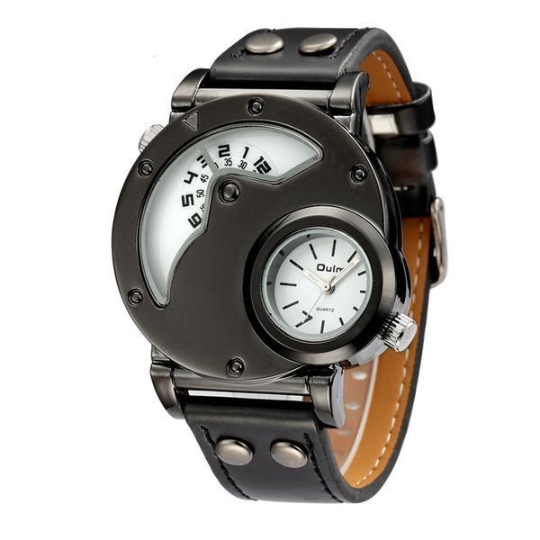 Military Style Dual Time Quartz Watch