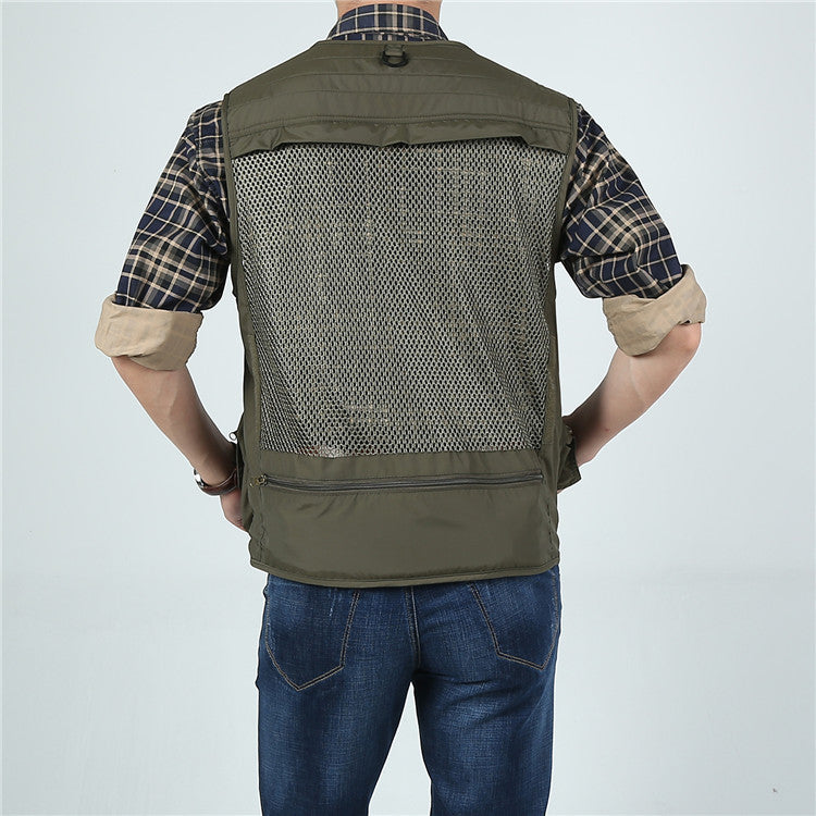 Collarless Mesh Breathable Back Removable Men Vest – Verkadi