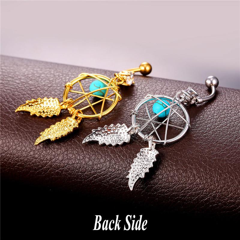 Native Style Dream Catcher Belly Button Ring – Verkadi