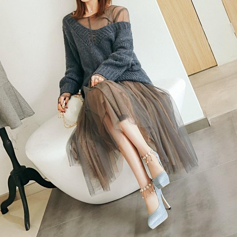 Smart High Heel Ankle Strap String Bead Pump Shoes – Verkadi