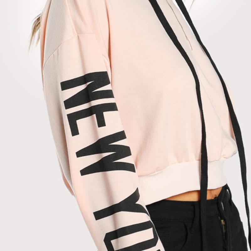 Drop Shoulder Pink Long Sleeve Hooded Top – Verkadi