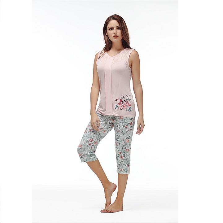 Cotton Two Piece Sleeveless Nightwear Pajama Set – Verkadi