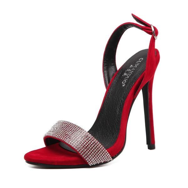 Pencil High Heels Slingback Rhinestone Stilettos – Verkadi