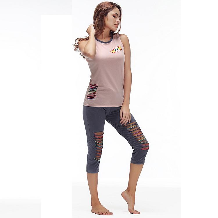 Sleeveless Cotton Hollow Out Sleepwear Pajamas Set – Verkadi
