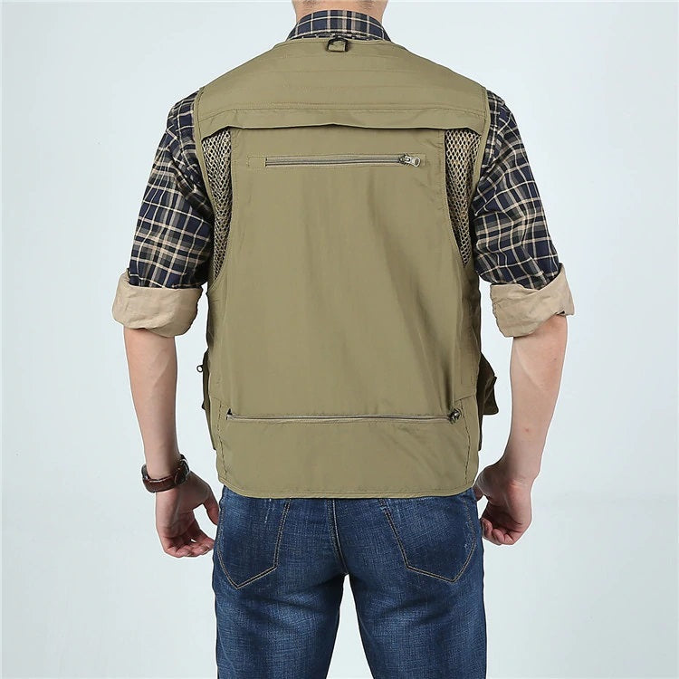 Collarless Mesh Breathable Back Removable Men Vest – Verkadi