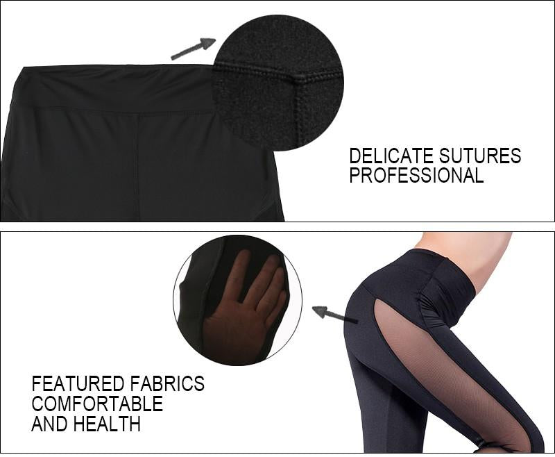 Side Mesh High Waist Workout Leggings