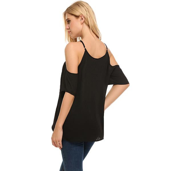 Sexy Casual Lace-Up Spaghetti Strap Blouse Top – Verkadi