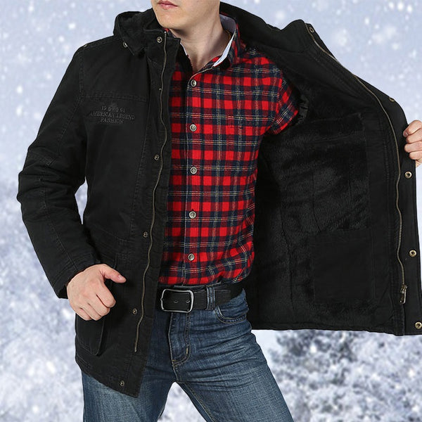 Smart Multi-Pockets Hooded Men Cotton Winter Jacket – Verkadi