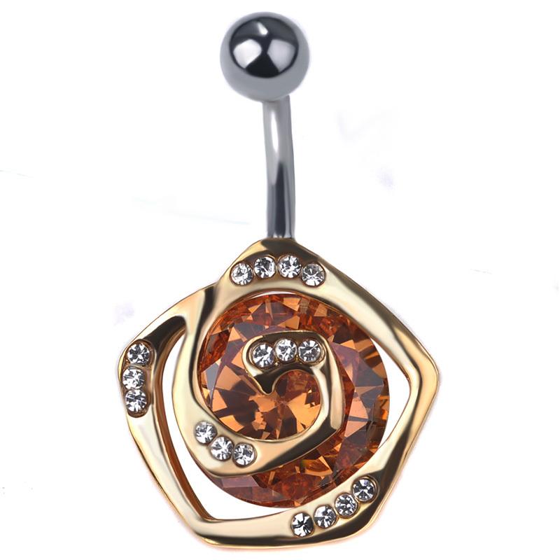 Style Flower Navel Piercing Belly Button Ring – Verkadi