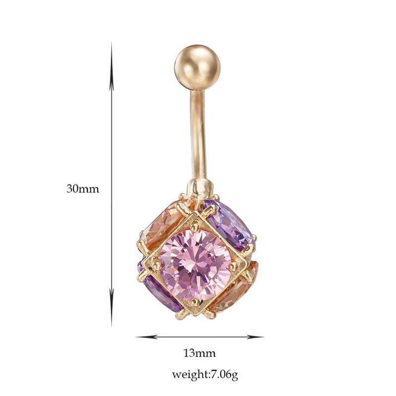 Magic Ball Gold-Color Zircon Belly Button Ring – Verkadi