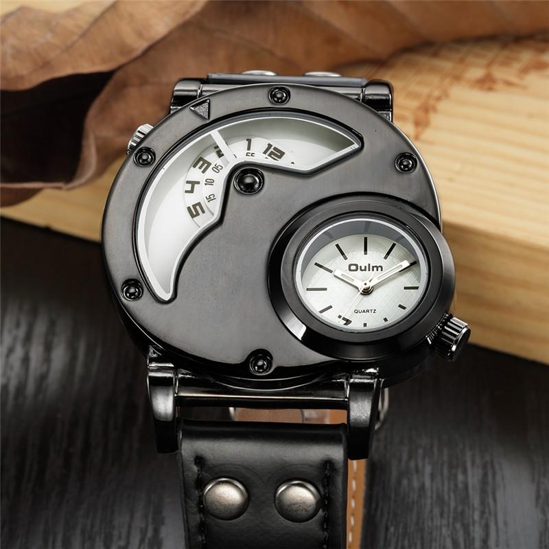 Military Style Dual Time Quartz Watch