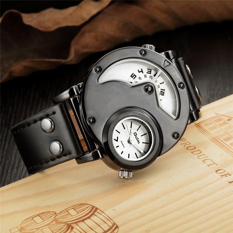 Military Style Dual Time Quartz Watch