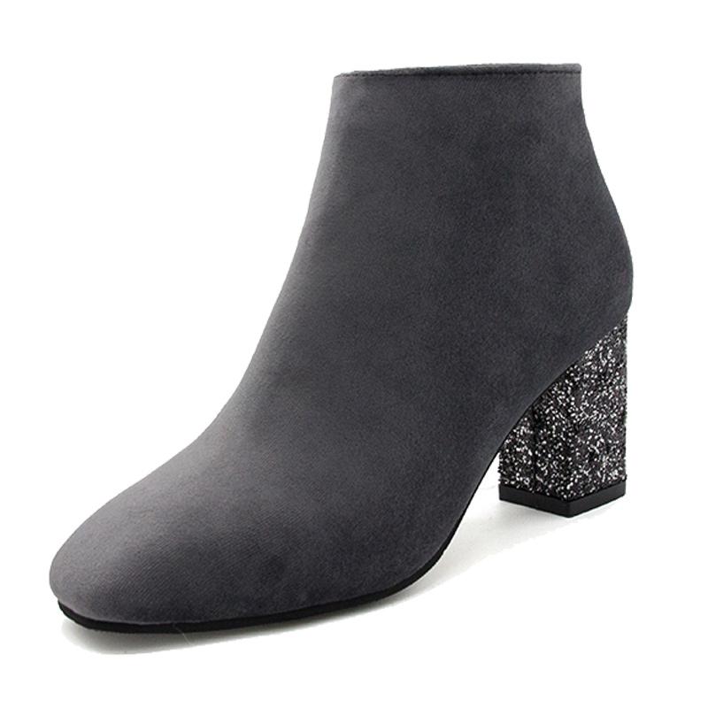 Fashion Flock Chunky High Heels Ankle Shoes – Verkadi