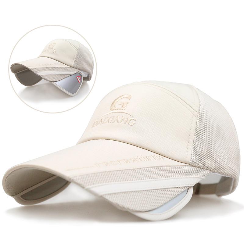 Hip Mesh Sunscreen Brim Retractable Baseball Cap – Verkadi