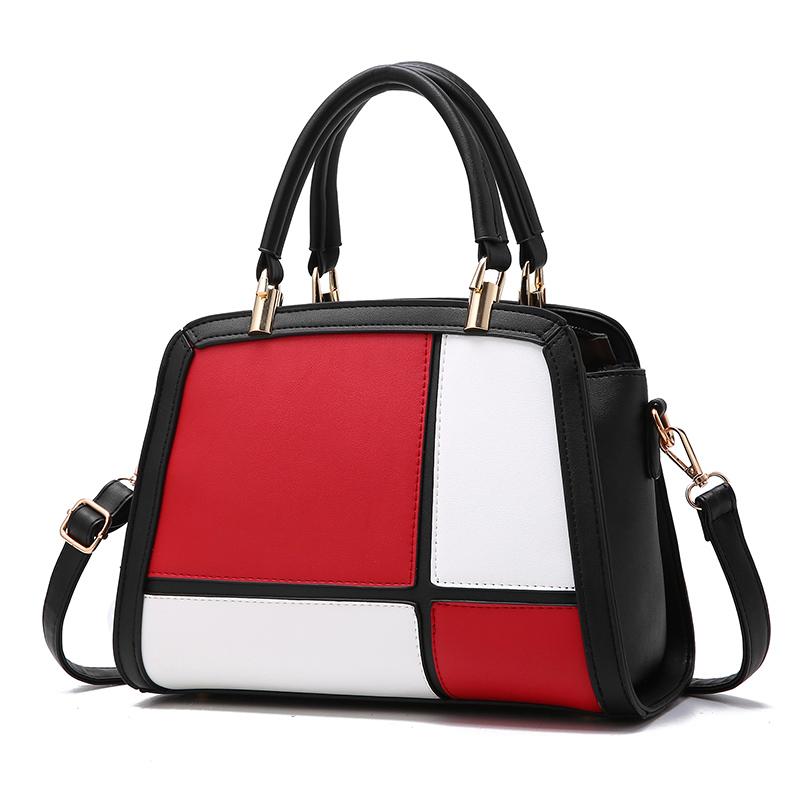 Hot Paneled Leather Patchwork Designer Handbag