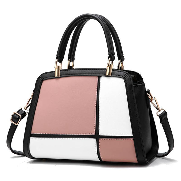 Hot Paneled Leather Patchwork Designer Handbag – Verkadi