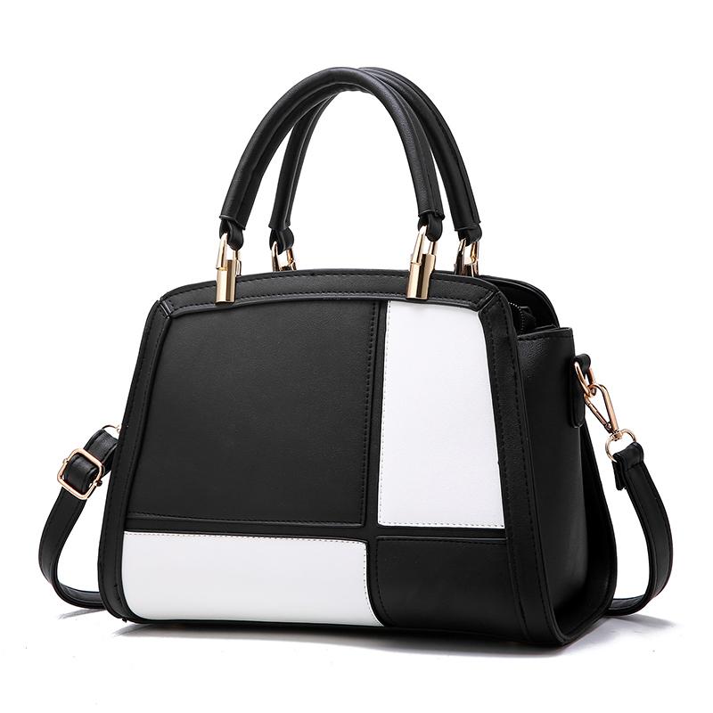 Hot Paneled Leather Patchwork Designer Handbag