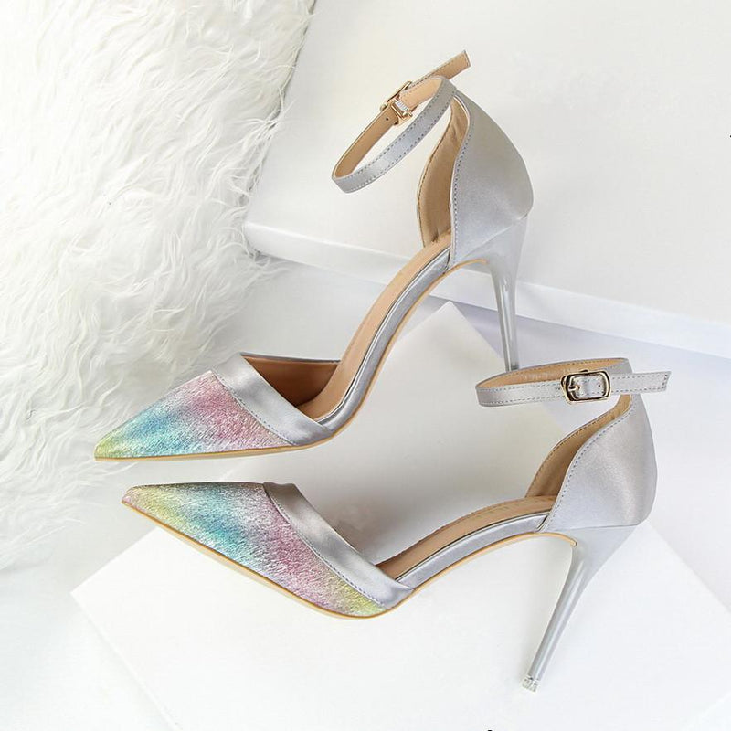 Ankle Strap Multi Color Pump Sandals – Verkadi