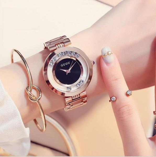 Designer Bracelet Rhinestone Watch