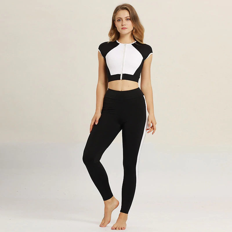 Hot Comfy Patchwork Sportswear Gym Wear Yoga Set – Verkadi